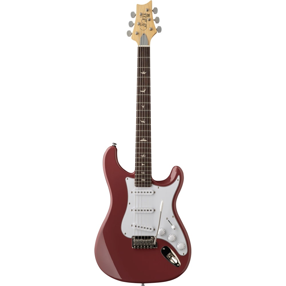 PRS SE-SILVER-SKY DERBY RED
